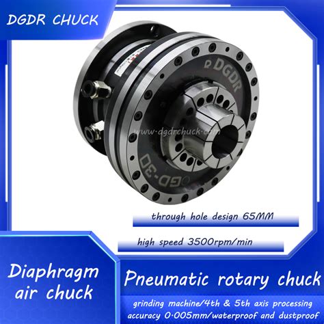 Grinding Machine Air Collet Chuck 4th And 5th Axis Processing Pneumatic Chuck Diaphragm High