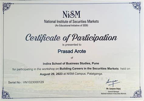 Prasad Arote On Linkedin Nism