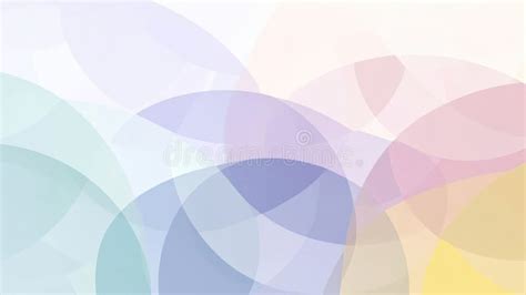 Soft Pastel Colored Abstract Shapes Overlapping Creating A Serene And Calming Visual Effect