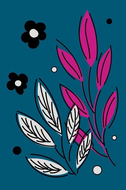Premium Vector Abstraction With Flowers 3
