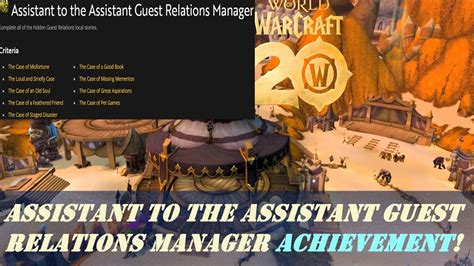 Assistant To The Assistant Guest Relations Manager Complete All