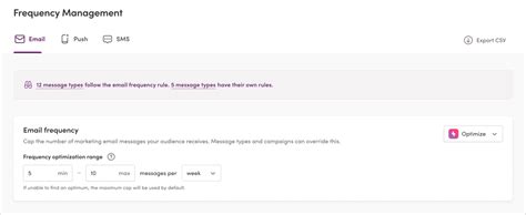 Frequency Optimization Iterable Support Center