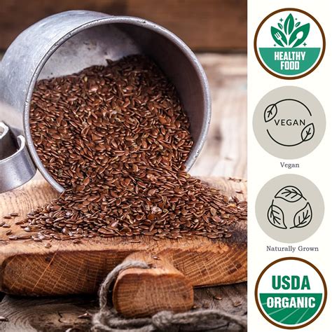 Organic Flax Seed Whole 28 Lb Brown Flaxseed India Ubuy