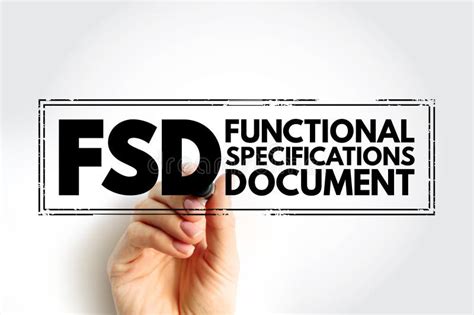Fsd Functional Specifications Document Is A Document That Specifies The Functions That A