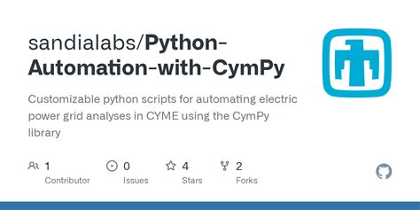 Github Sandialabspython Automation With Cympy Customizable Python