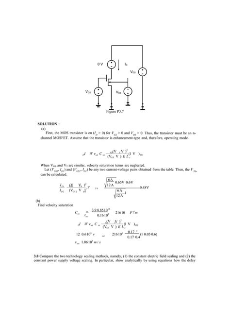 Solutions Manual For Cmos Digital Integrated Circuits Analysis And Design Th Edition By Kang PDF