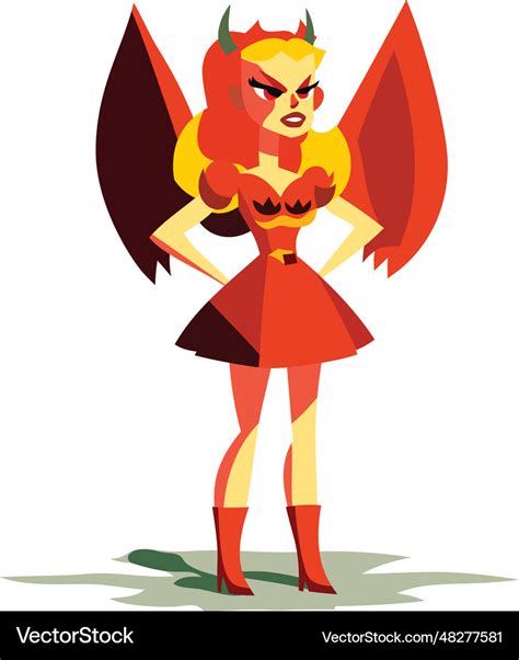 Female Devil Woman Cartoon Devil Woman Free Stock Vectors