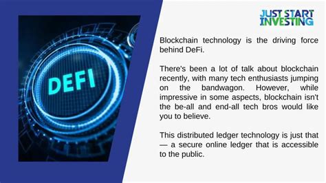 The Future Of Decentralized Finance Exploring Blockchain Smart Contracts Just Start Investing