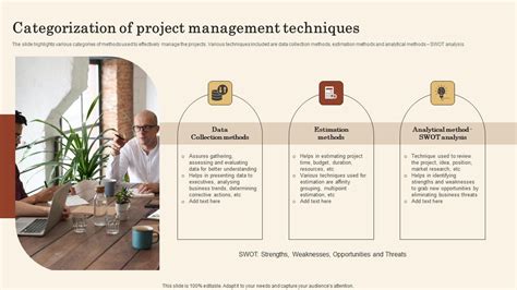 Categorization Of Project Management Techniques Brochure Pdf