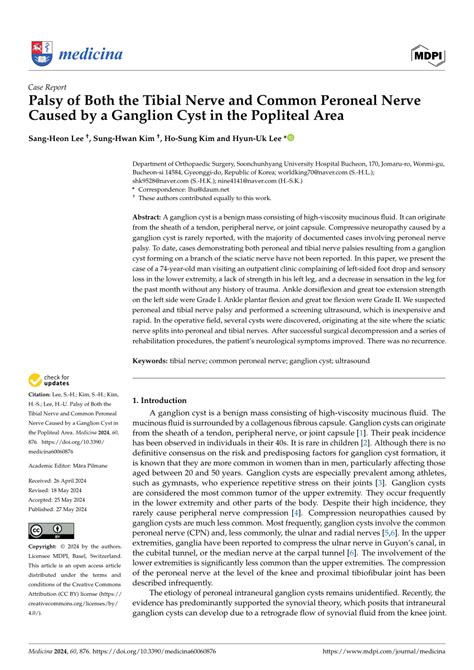 Pdf Palsy Of Both The Tibial Nerve And Common Peroneal Nerve Caused