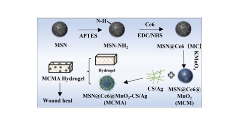 Photoresponsive Hydrogel Dressing Containing Nanoparticles With Excellent Synergetic