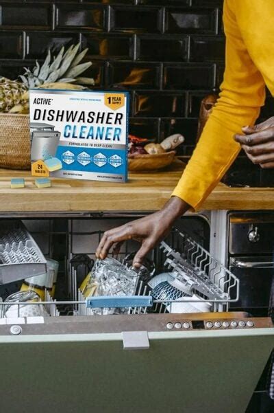 Active Dishwasher Cleaner And Deodorizer Tablets 24 Pack