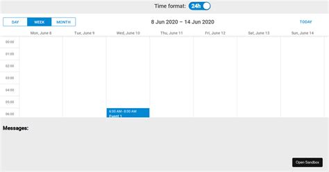 React Scheduler Codesandbox