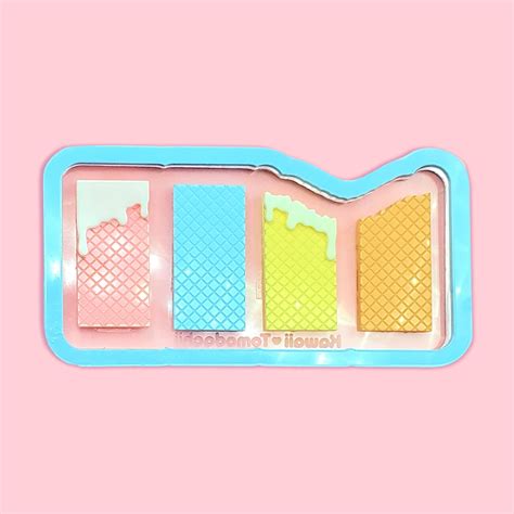 Sugar Wafer Mold With Dripping Design On Two Of Them Resin Wax