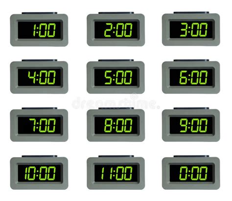 Digital Alarm Clock Stock Photo Image Of Front Isolated
