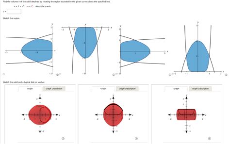 solved find the volume v of the solid obtained by rotating