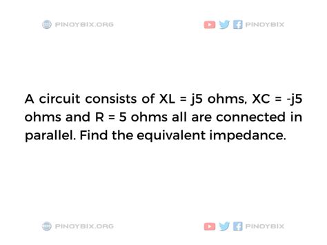 Solution Find The Equivalent Impedance