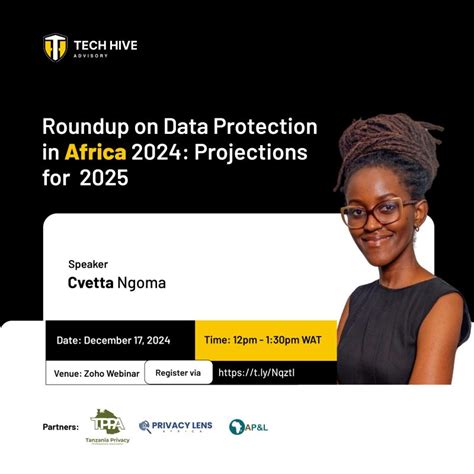 Were Excited To Announce The Second Speaker For The “roundup On Data Protection In Africa 2024