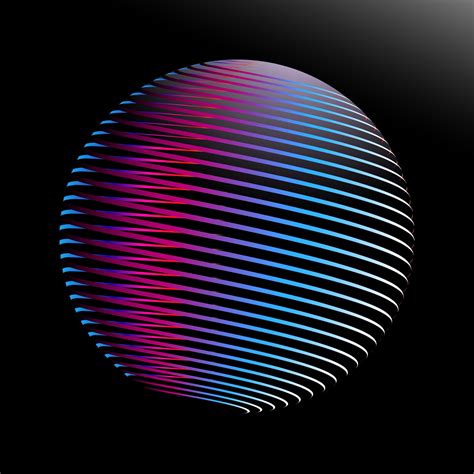 Rounded Sphere In Colorful Gradient 2585936 Vector Art At Vecteezy