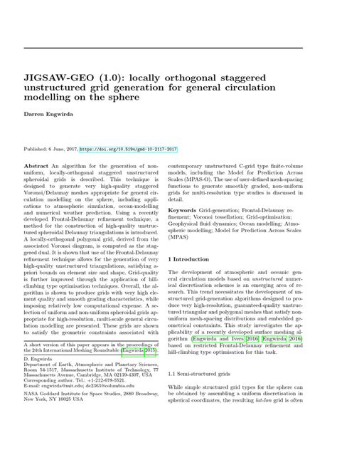 Jigsaw Geo 10 Engwirda Pdf Triangle Euclidean Geometry