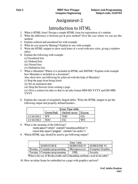 Assignment 2 Html 2021 Pdf Html Html Element