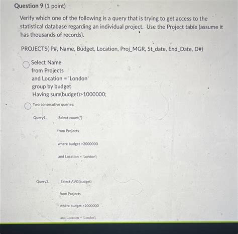 solved question 9 1 point verify which one of the