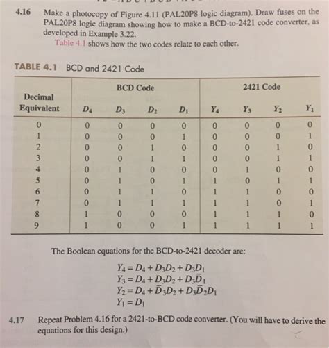 solved i need help with problem 4 17 2421 code to bcd co