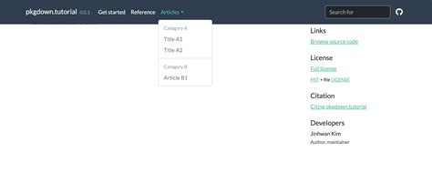 차라투 블로그 Pkgdown을 활용한 R 패키지 문서화