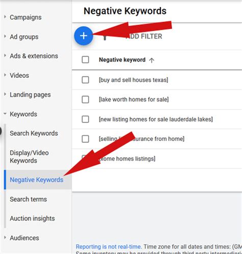 Guide To Negative Keywords List For Real Estate Google Ads Realty Crux