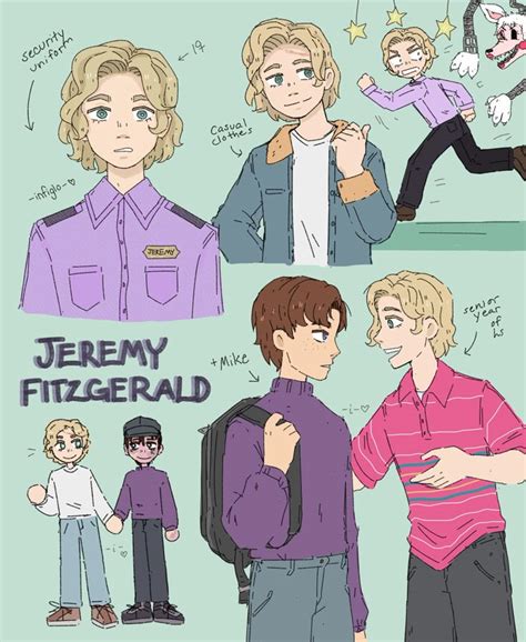 Jeremy Fitzgerald Anime Fnaf Fnaf Drawings Fnaf Characters