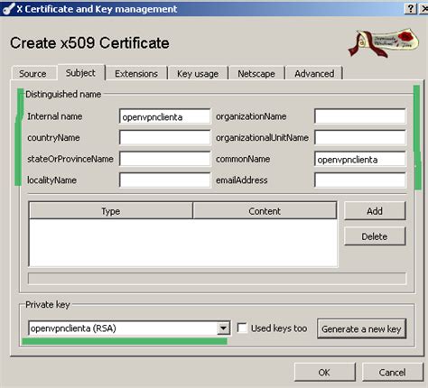Using XCA To Configure The OpenVPN PKI Part As An Alternative To OpenVPN S Easy Rsa