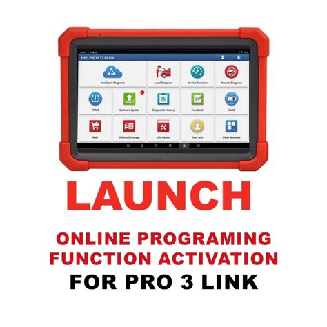 Launch - Online Programing Function Activation For PRO 3 LINK