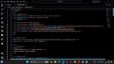 completed my first task which is netflix clone using html css bharat