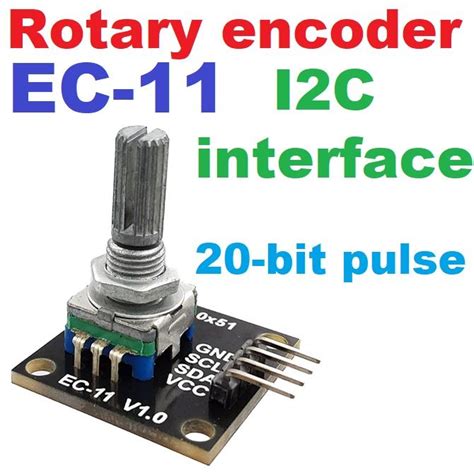 Ec11 Rotary Encoder With I2c Interface Module 20mm Plum Blossom Axis