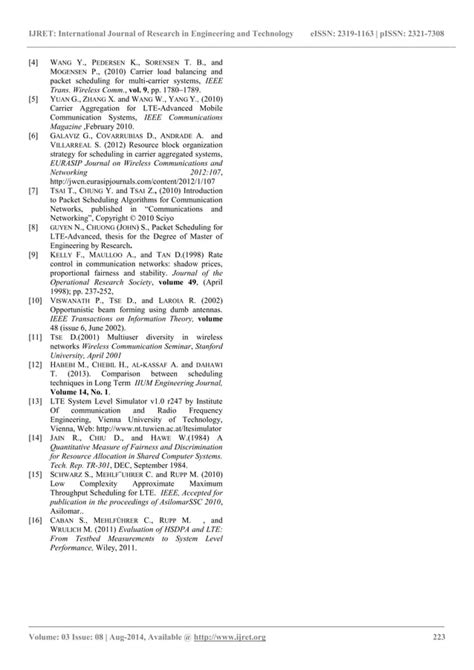 Scheduling Schemes For Carrier Aggregation In Lte Advanced Systems Pdf