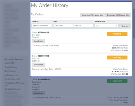 Magento Vendor Order Split Marketplace Seller Invoice Split WebKul