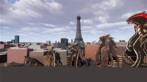 All Muto Types Size Comparison 3d Animation Youtube