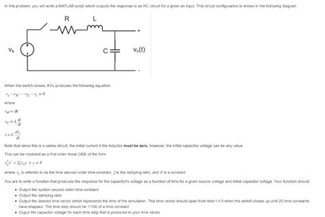 Solved In This Problem You Will Write A Matlab Script Which