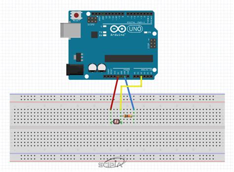 아두이노 기본실습 6 Cds Photoresistor 광센서 조도센서 실험 싸이피아scipia