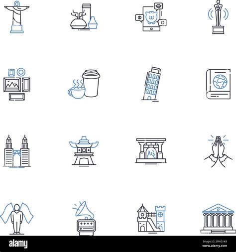 Practices Line Icons Collection Methodologies Habits Traditions Routines Customs Protocols