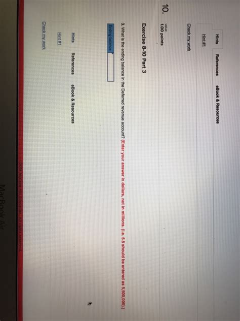 solved help exercise 8 10 analyze and record deferred