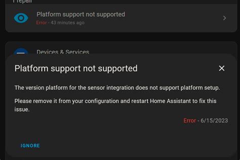 Platform Support Not Supported Configuration Home Assistant Community