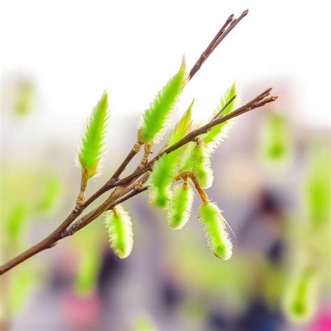 Premium Ai Image Beautiful Spring Willow Twig