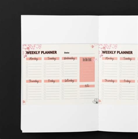 Weekly Planner Template Etsy