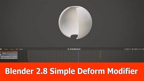 Blender 28 Simple Deform Modifier Youtube