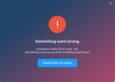 App Player Failed To Install R Bluestacks
