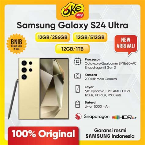 Jual Samsung Galaxy S Ultra Gb Handphone Ai Smartphone S Pen Di Seller Okeshop O O