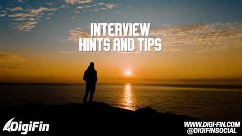 Interview Hints And Tips Video Diin