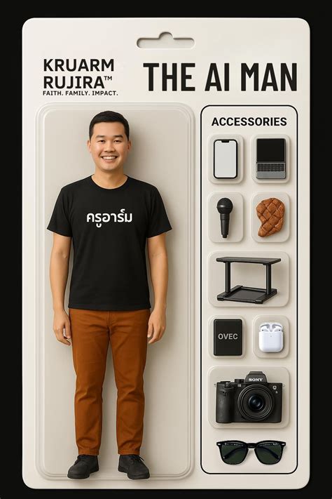 ครูอาร์ม Chatgpt อีกแล้ว สร้าง ฟิกเกอร์แอคชัน Action Figure ที่อยู่ในบรรจุภัณฑ์ 📚 วิธีการทำ