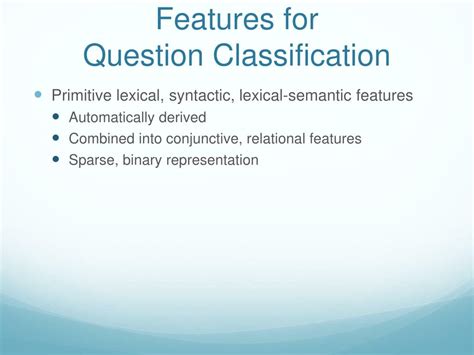 Ppt Question Classification Powerpoint Presentation Free Download